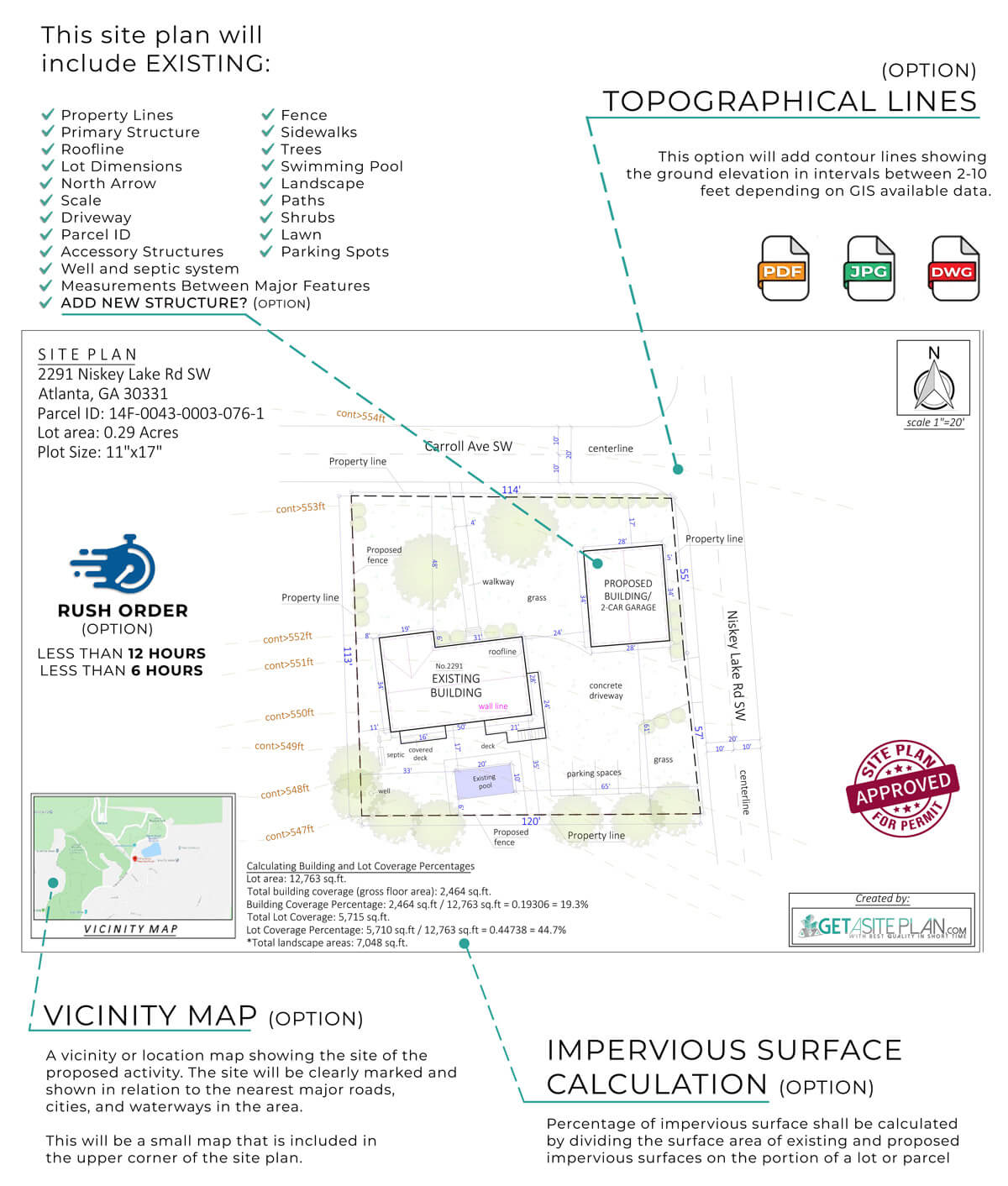Site Plans | 6-24h Delivery | Get A Site Plan