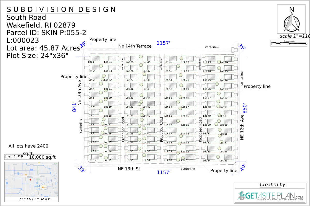 Subdivision Plan and Design - Layout and Site Planning - Get A Site Plan