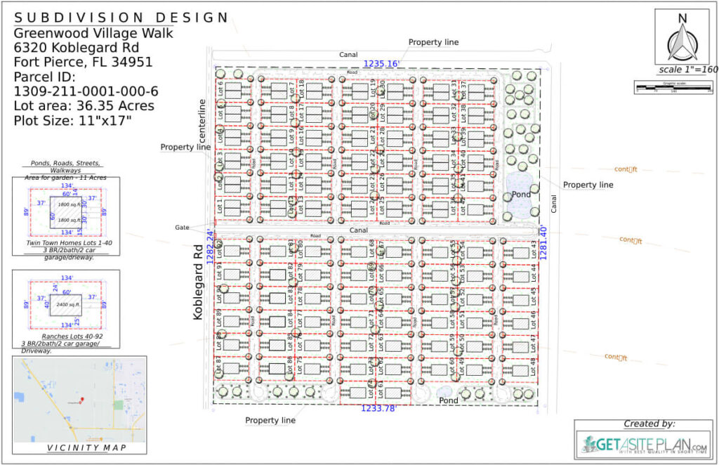 Subdivision Plan and Design - Layout and Site Planning - Get A Site Plan