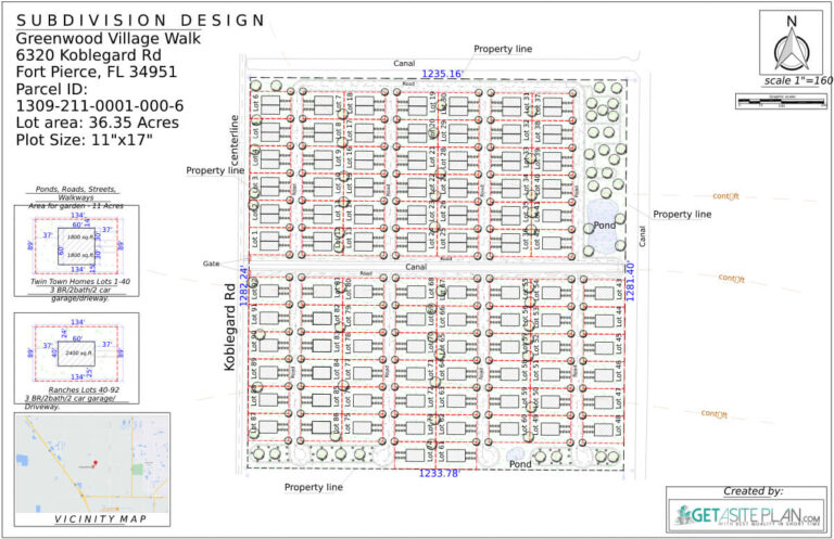 Subdivision Plan and Design - Layout and Site Planning - Get A Site Plan