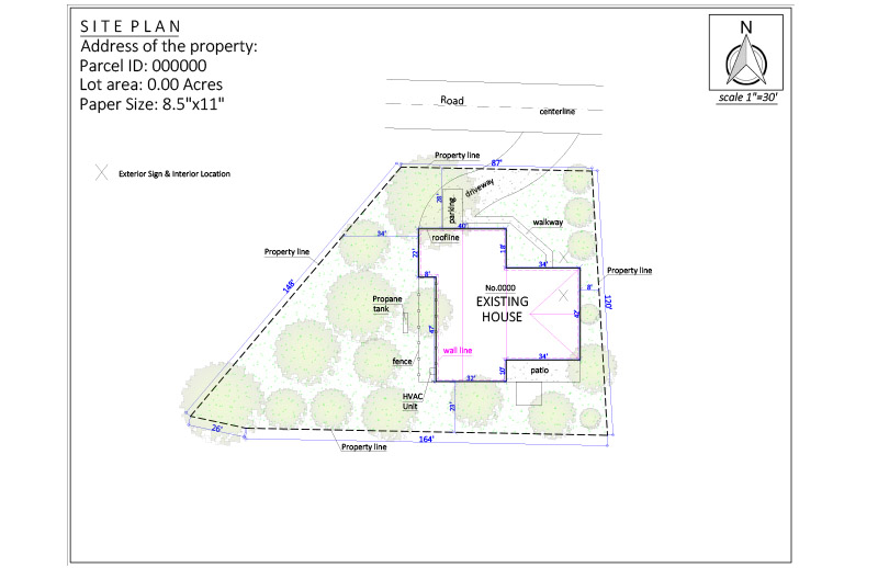 Propane Tank Permit Site Plan in NM | Fast Drafting - Get A Site Plan